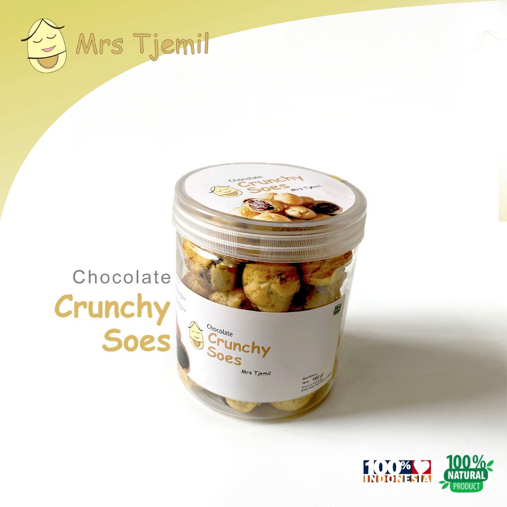 Jual M - CHOCOLATE CRUNCHY SOES - Mrs Tjemil - Sus isi coklat lumer ...