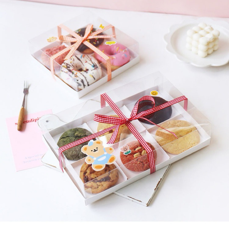 Jual Box Mika SEKAT PENDEK 4 Dan 6 Box Mika Kue Box Mika DONAT Box mika ...