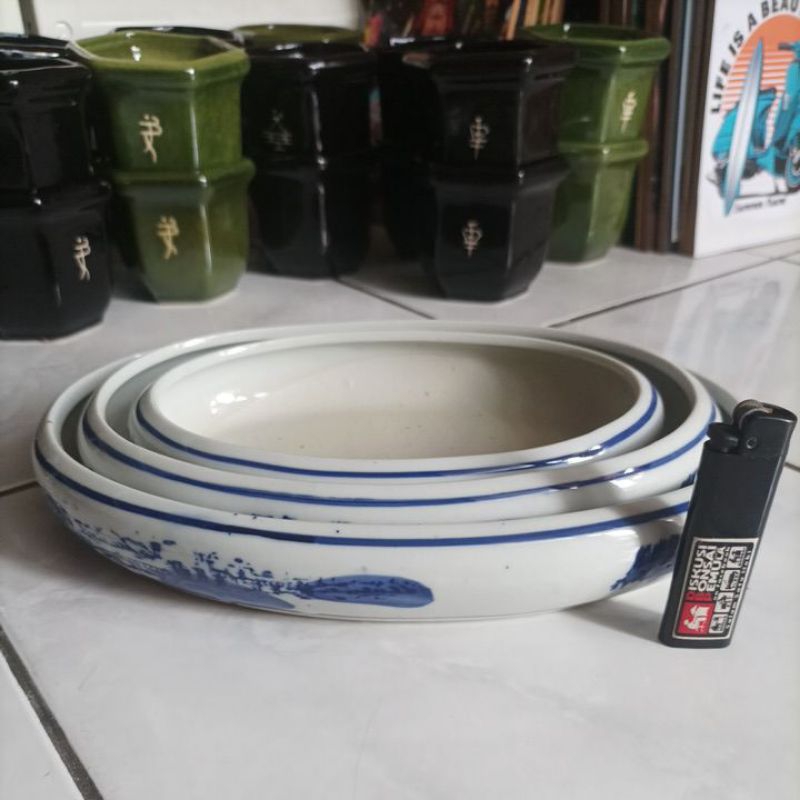 Jual 1 set pot keramik import ceper (3pcs) | Shopee Indonesia