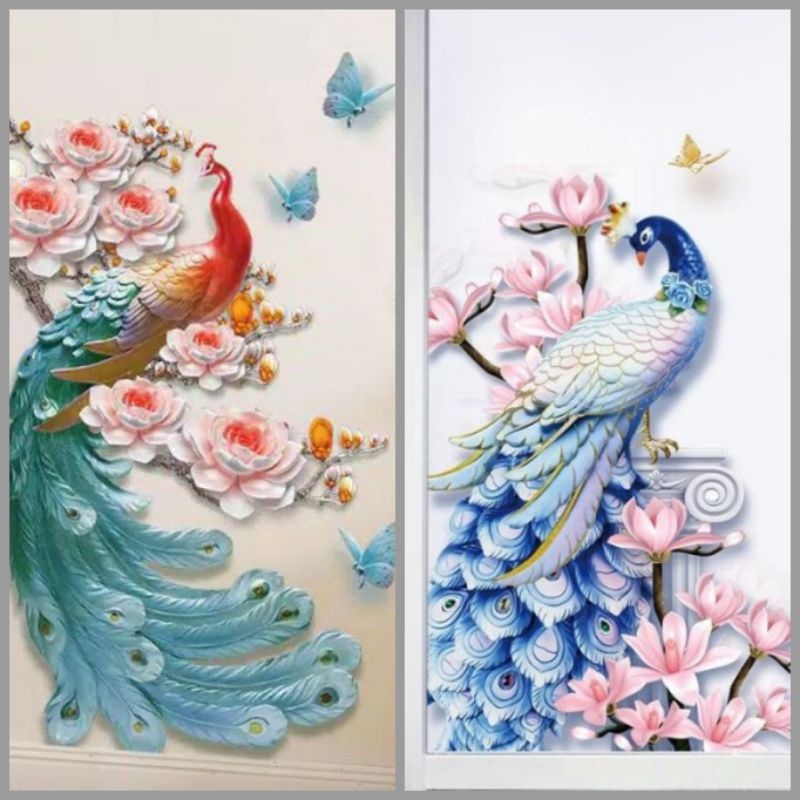 Jual WALL STIKER 3D STICKER DINDING WALL PAPER MERAK | Shopee Indonesia