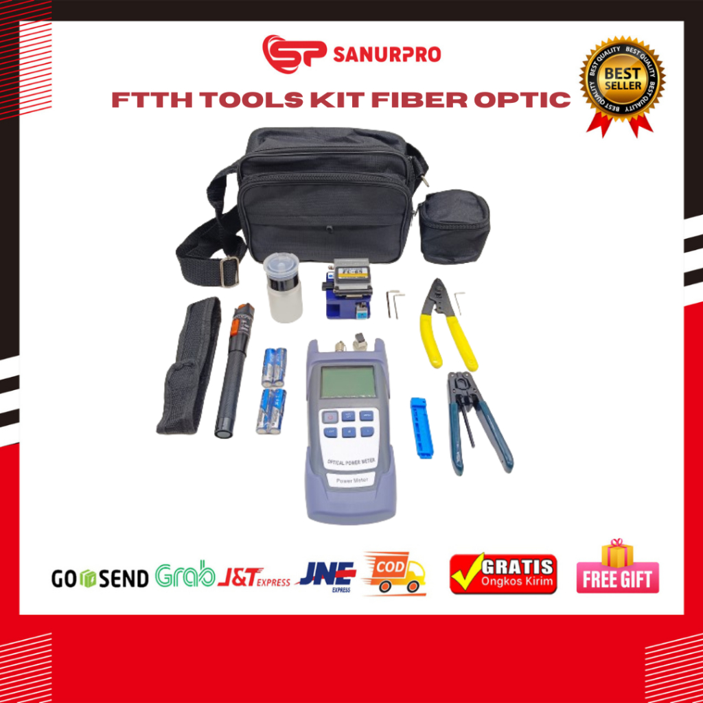 Jual FTTH Tools Kit Fiber Optic Tools Kit FTTH Fiber Optic FTTH Fiber ...