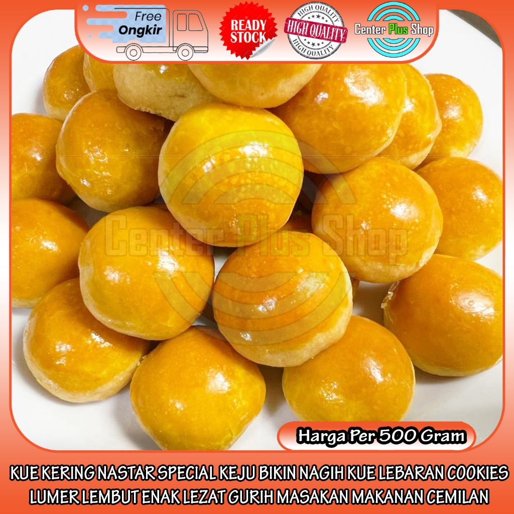 Jual Kue Nastar Keju Kacang Almond Bulat Roti Kering Isi 500gram Gram ...