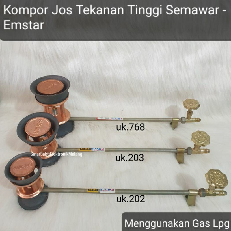 Jual Kompor Jos Semawar Tekanan Tinggi Mawar Emstar 202 203 768 Gas Hp ...