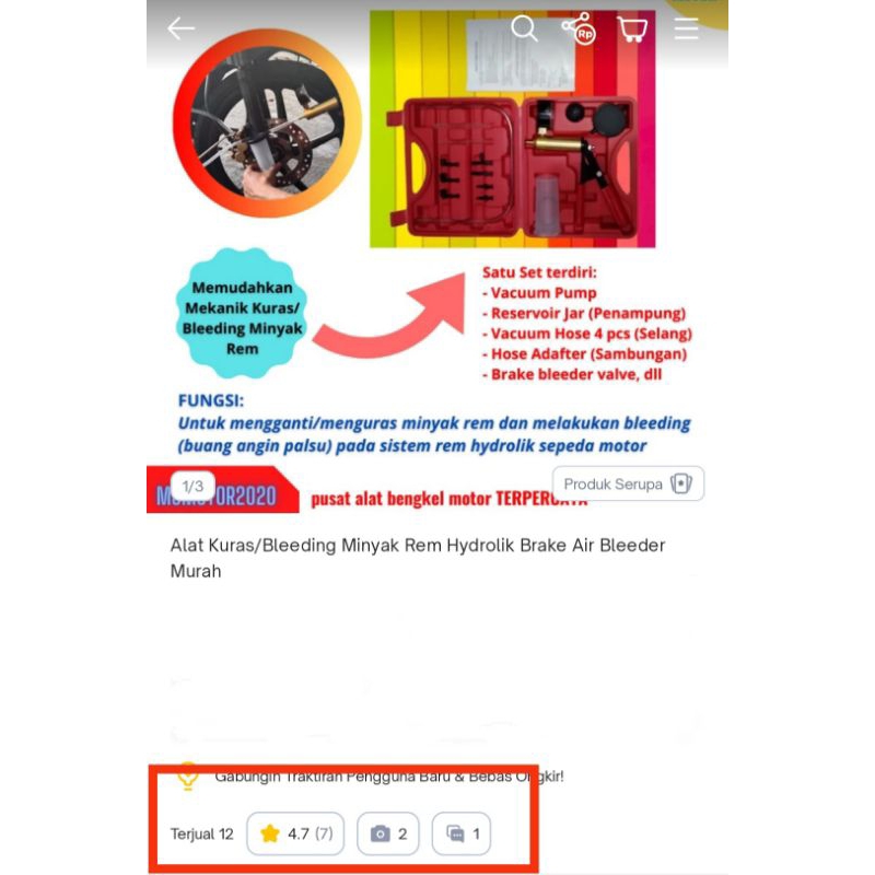 Jual ALAT KURAS/BLEEDING MINYAK REM HIDROLIK BRAKE AIR BLEEDER | Shopee ...