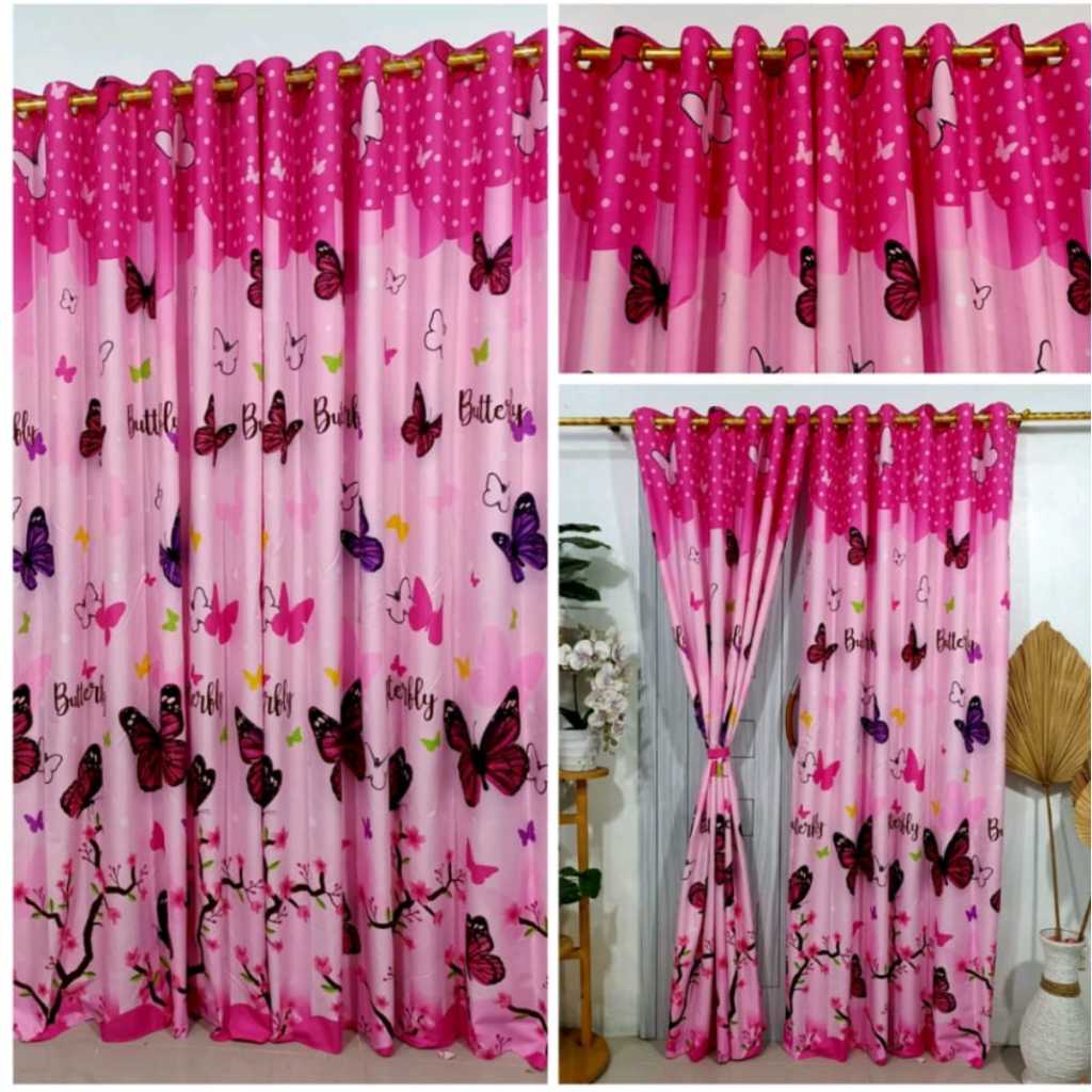 Jual Gorden Smokring 12 RingTirai Pintu Dan Jendela Hordeng Batik ...
