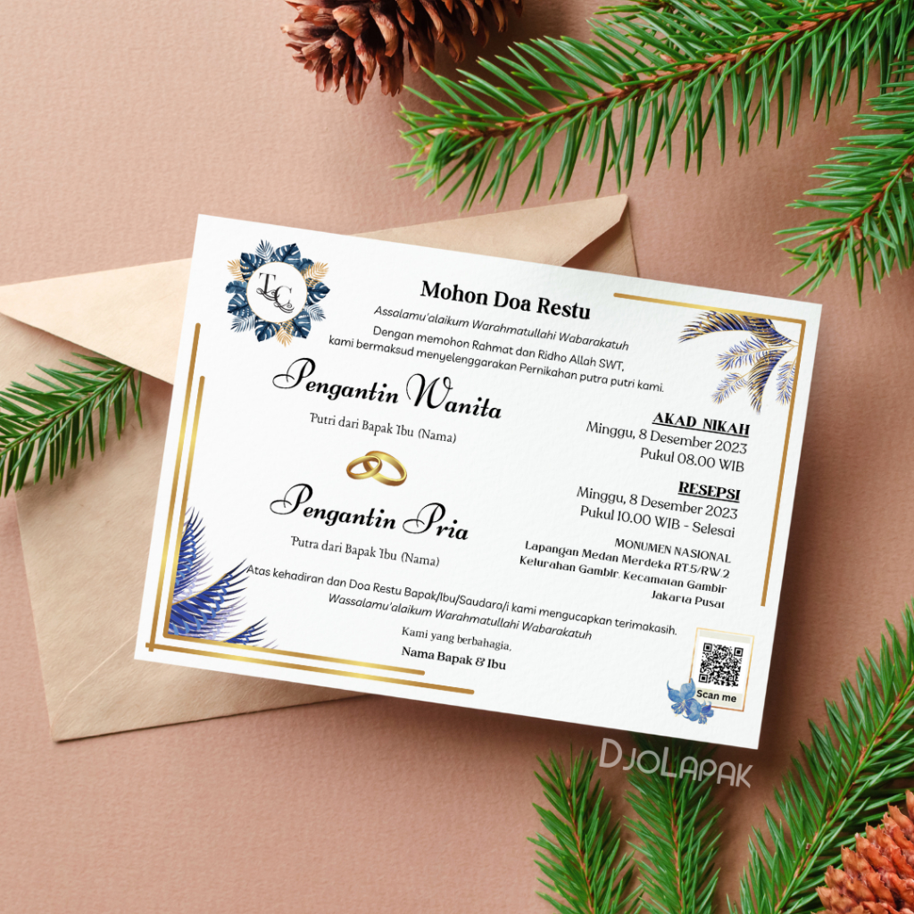 Jual Undangan Nasi Kotak / Undangan Besek / Undangan Punjungan ...