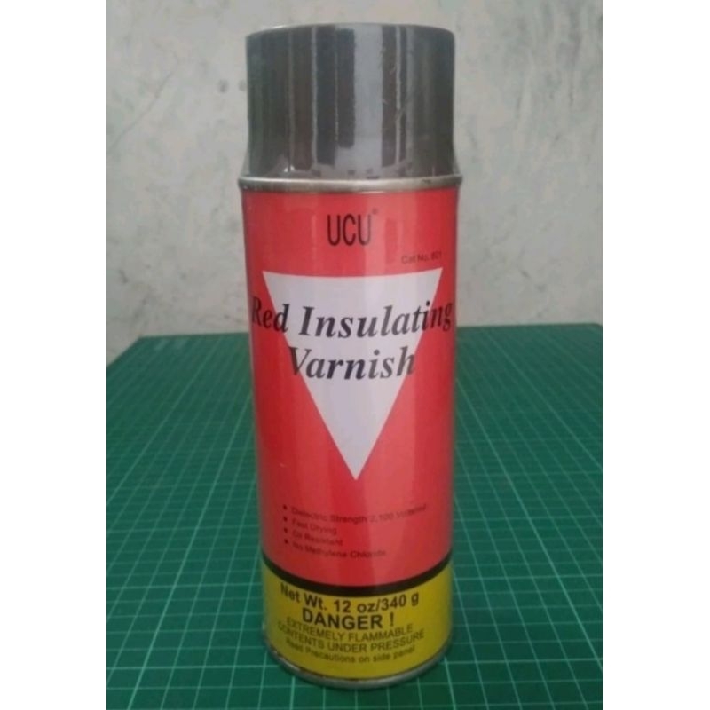 Jual Varnish Sirlak Spray Semprot UCU Red Varnish Kawat Tembaga Email ...