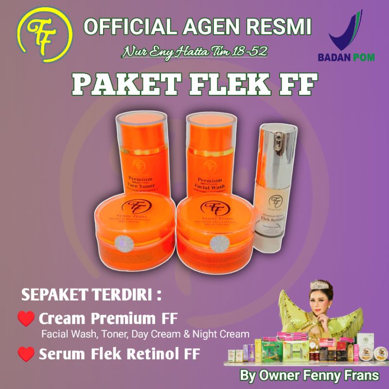 Jual Paket Flek Glow FF Fenny Frans (Cream Premium FF+ Serum Retinol ...