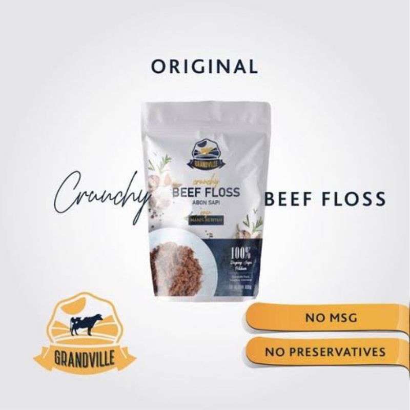 Jual Grandville floss beef crunchy / Abon sapi gurih 100gr | Shopee ...