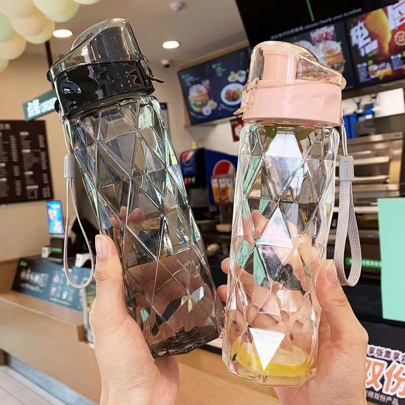 Jual Botol Minum Plastik Diamond Enteng Mudah Dibawa 800ml | Shopee ...