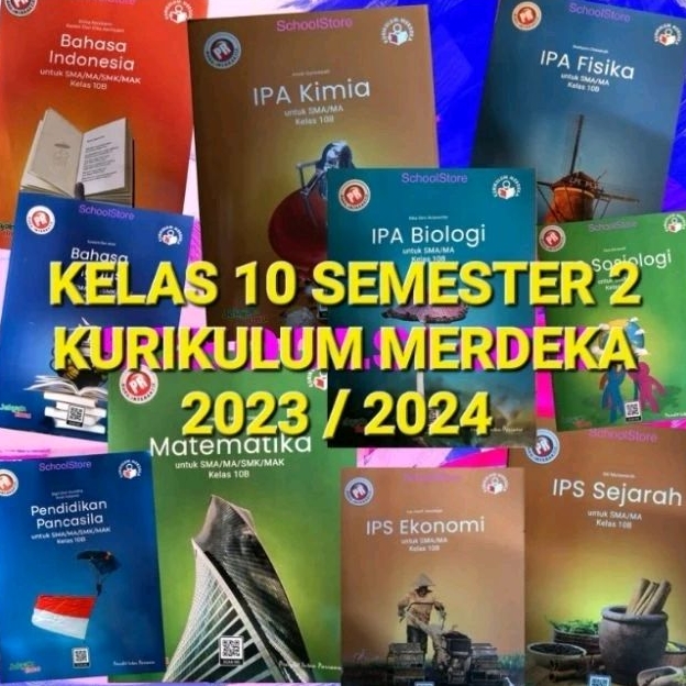 Jual Buku lks/Pr interaktif jenjang SMA kelas 10 semester 2 tahun 2023/2024 kurikulum merdeka ...
