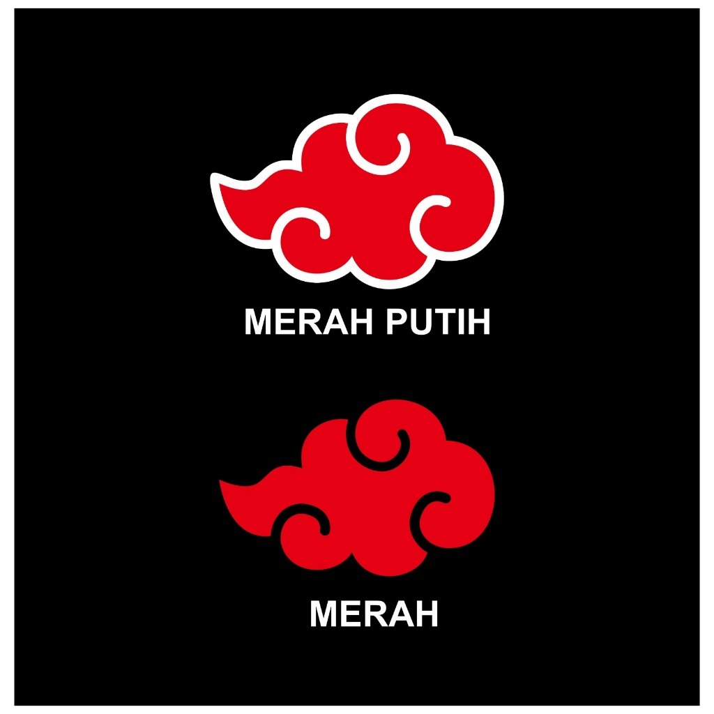 Jual sticker awan merah logo akatsuki naruto shippuden | Shopee Indonesia