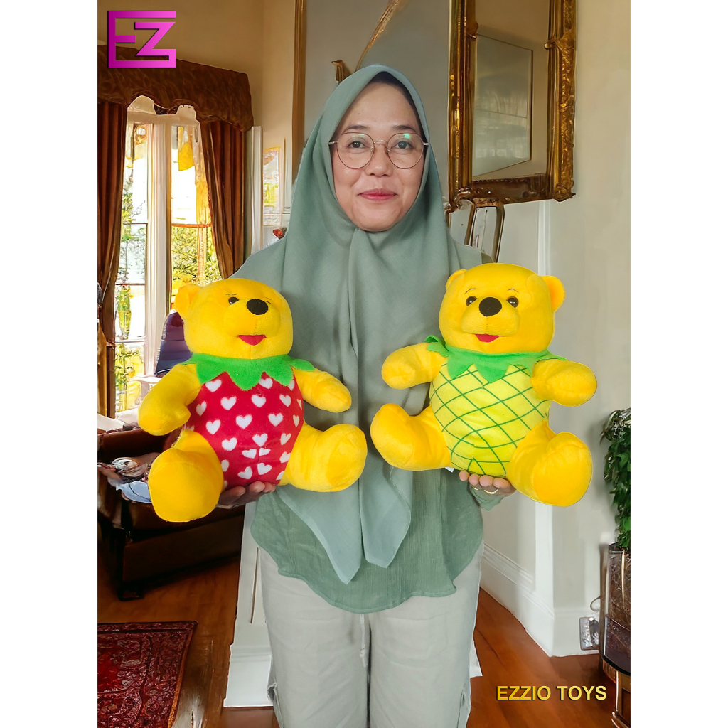 Jual BONEKA POOH STROBERRY/BONEKA POOH L | Shopee Indonesia