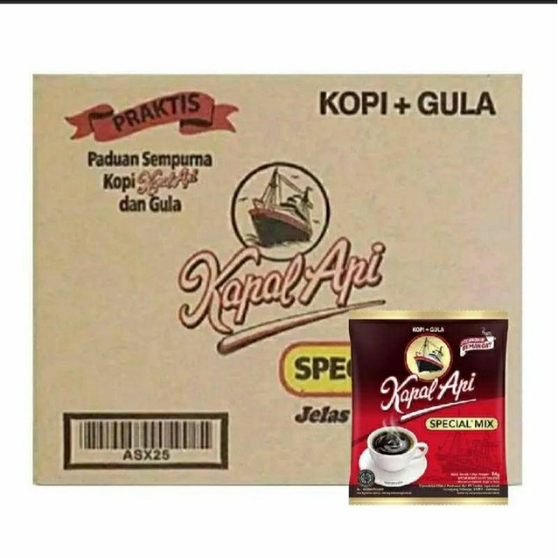 Jual Kapal Api Special Mix Kopi Bubuk 24 g [10 Sachet/ 1 Renceng ...