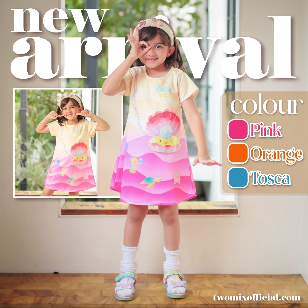 Jual Baju Dress Anak Perempuan Lucu - Outfit Gaun Anak Cewek Scuba ...