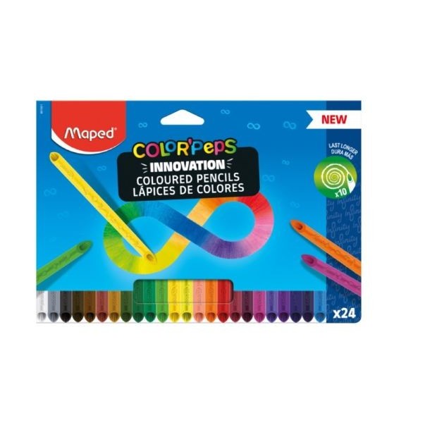 Jual Maped Color Peps Infinity 24's CP861601 (Crayon) | Shopee Indonesia