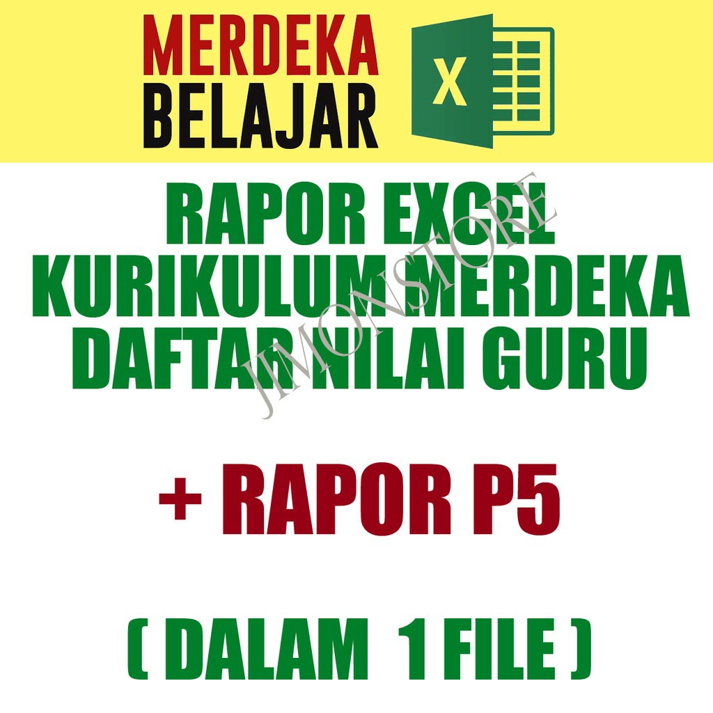 Jual RAPOR KURIKULUM MERDEKA - Untuk SMK Rapor Intra, Ekstra, Prakerin, Nilai P5 (Projek ...