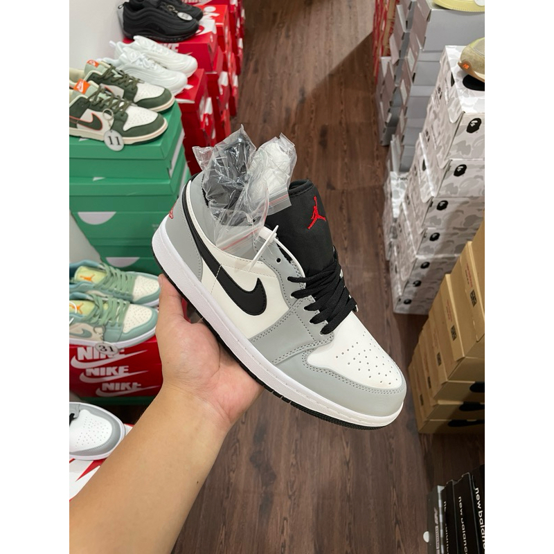 Jual airjordan grey centang hitam sneakers pria sepatu skena premium ...