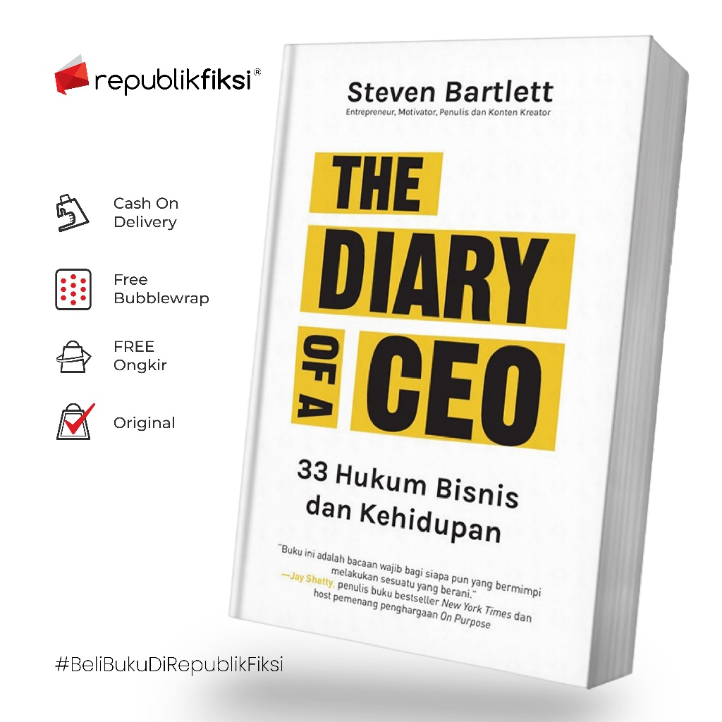 Jual Buku The Diary of a CEO - Steven Bartlett - Gemilang | Shopee ...