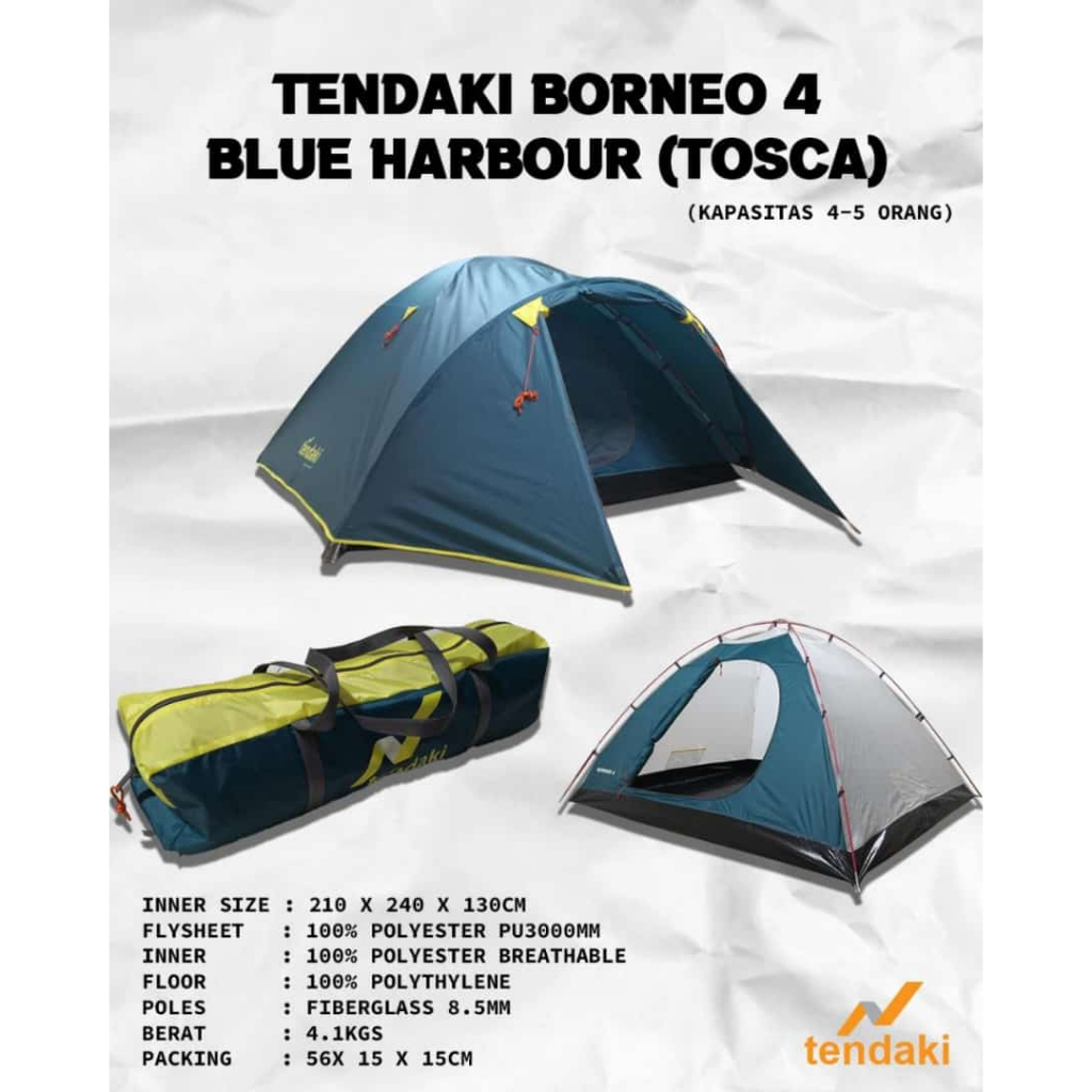 Jual [KOLEKSI] TENDA CAMPING | TENDA | TENDAKI BORNEO 4 | TENDAKI ...