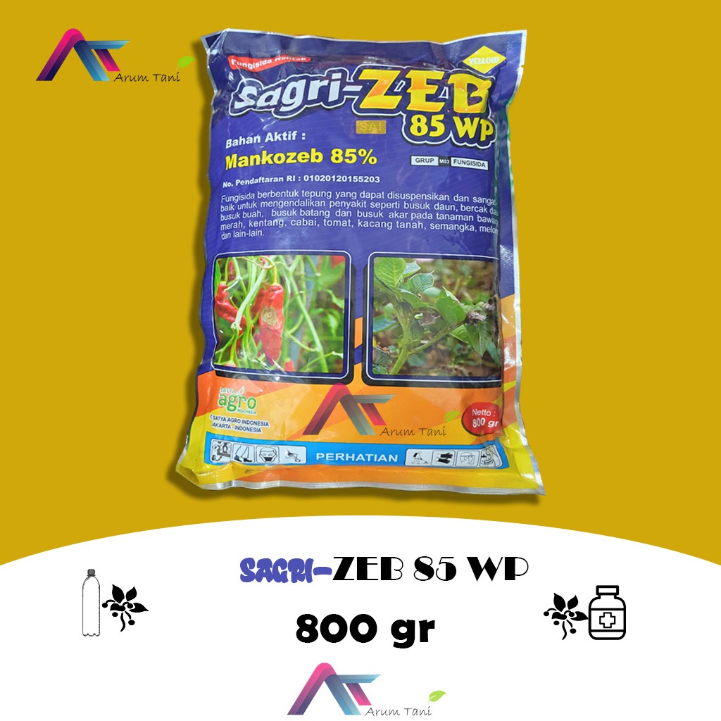 Jual fungisida SAGRI ZEB 85 WP mankozeb kuning 800 gram | Shopee Indonesia
