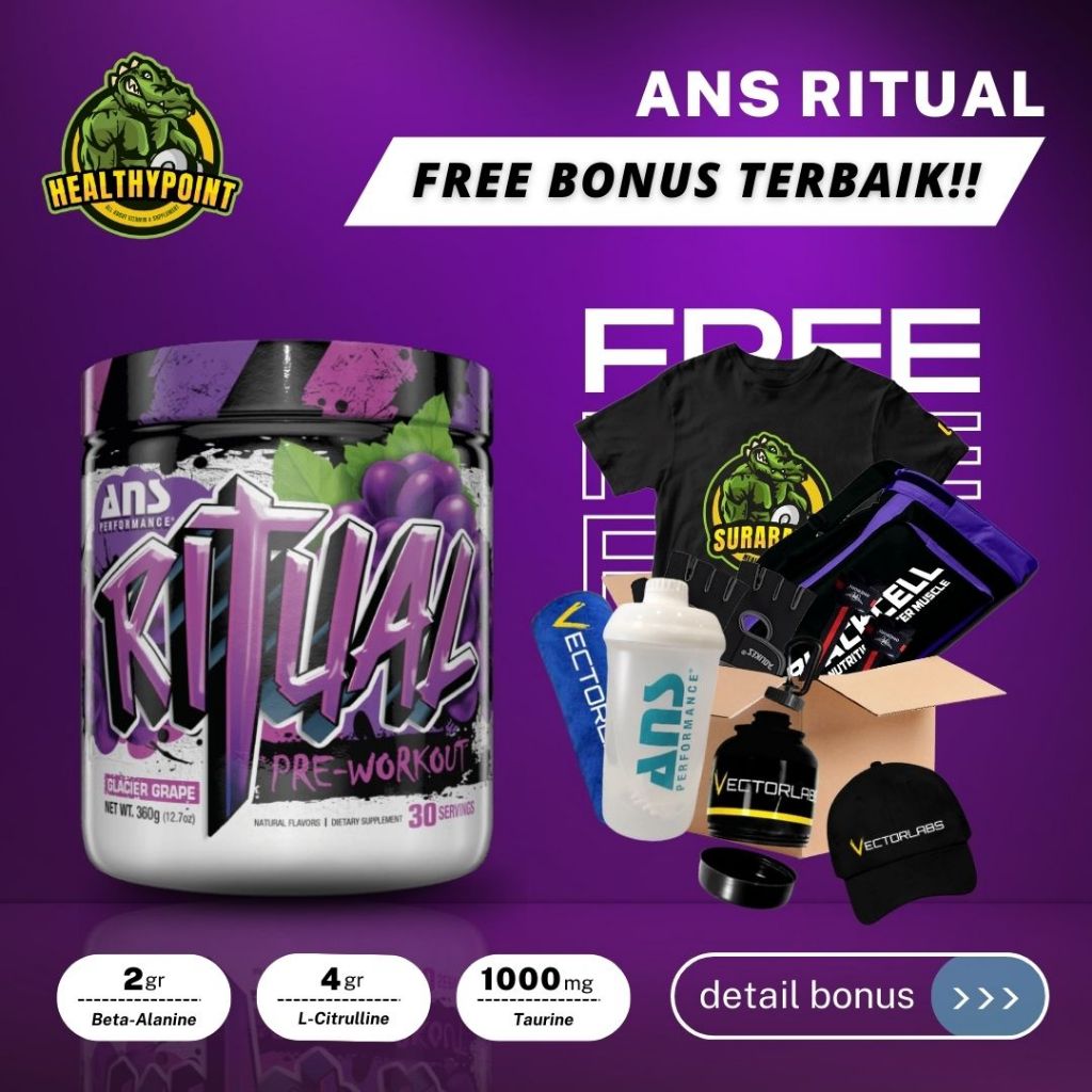 Jual ANS PERFORMANCE RITUAL PRE-WORKOUT 30 SERVING SUPLEMEN FITNESS PRE ...