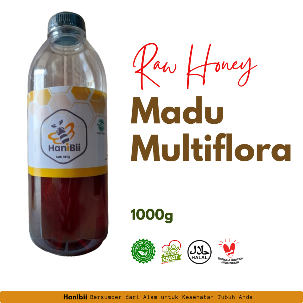 Jual Madu Murni Asli Multiflora Netto 1 Kg Maduku Lulus Uji Lab ...
