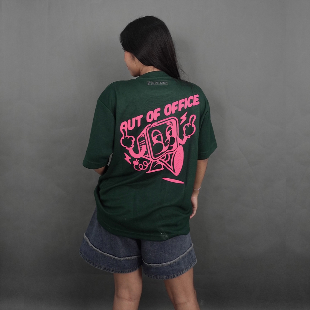 Jual Khankhen Basic Tshirt Out Of Office Airytech Mix Poly Cotton ...