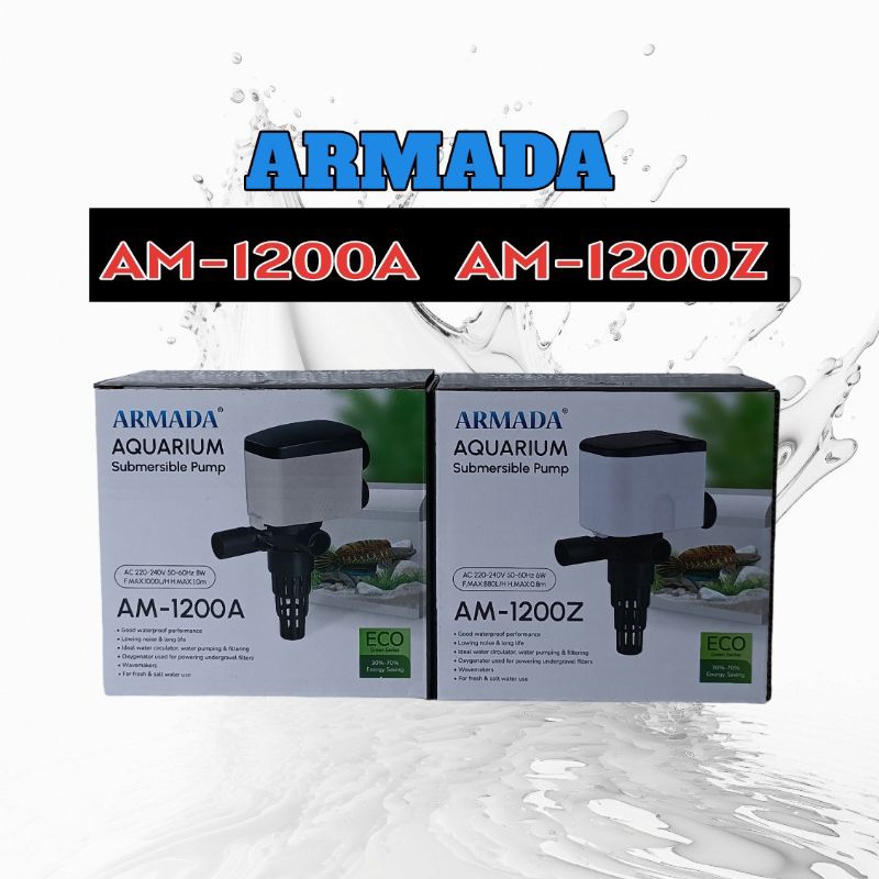 Jual ARMADA AM-1200A & AM-1200Z : waterpump mesin aquarium mesin filter ...