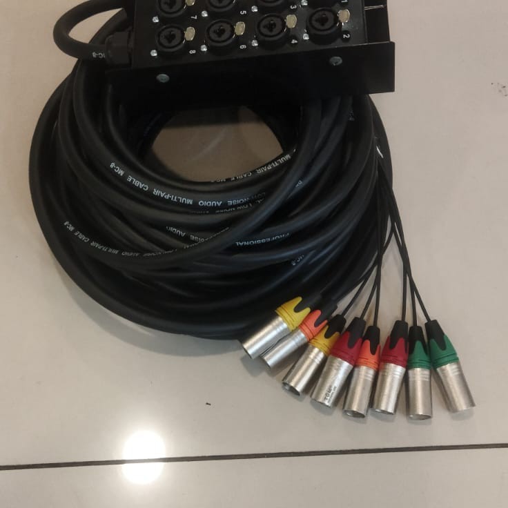 Jual Kabel Snake 8 Channel Jack ComboKomplit + Stage Box 25 Meter ...
