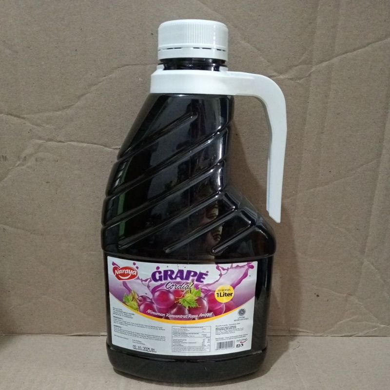 Jual Naraya Cordial Grape 1 Liter | Shopee Indonesia