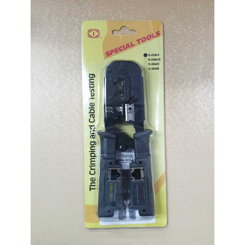 Jual Crimping Tool /Tang kabel LAN tester RJ45 RJ11 all in one TL ...