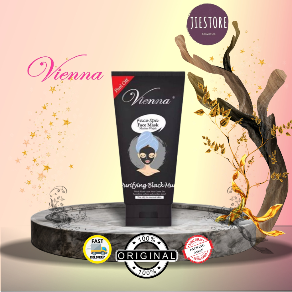 Jual Vienna Face Mask Purifying Black Mud Peel Off 50ml | Shopee Indonesia