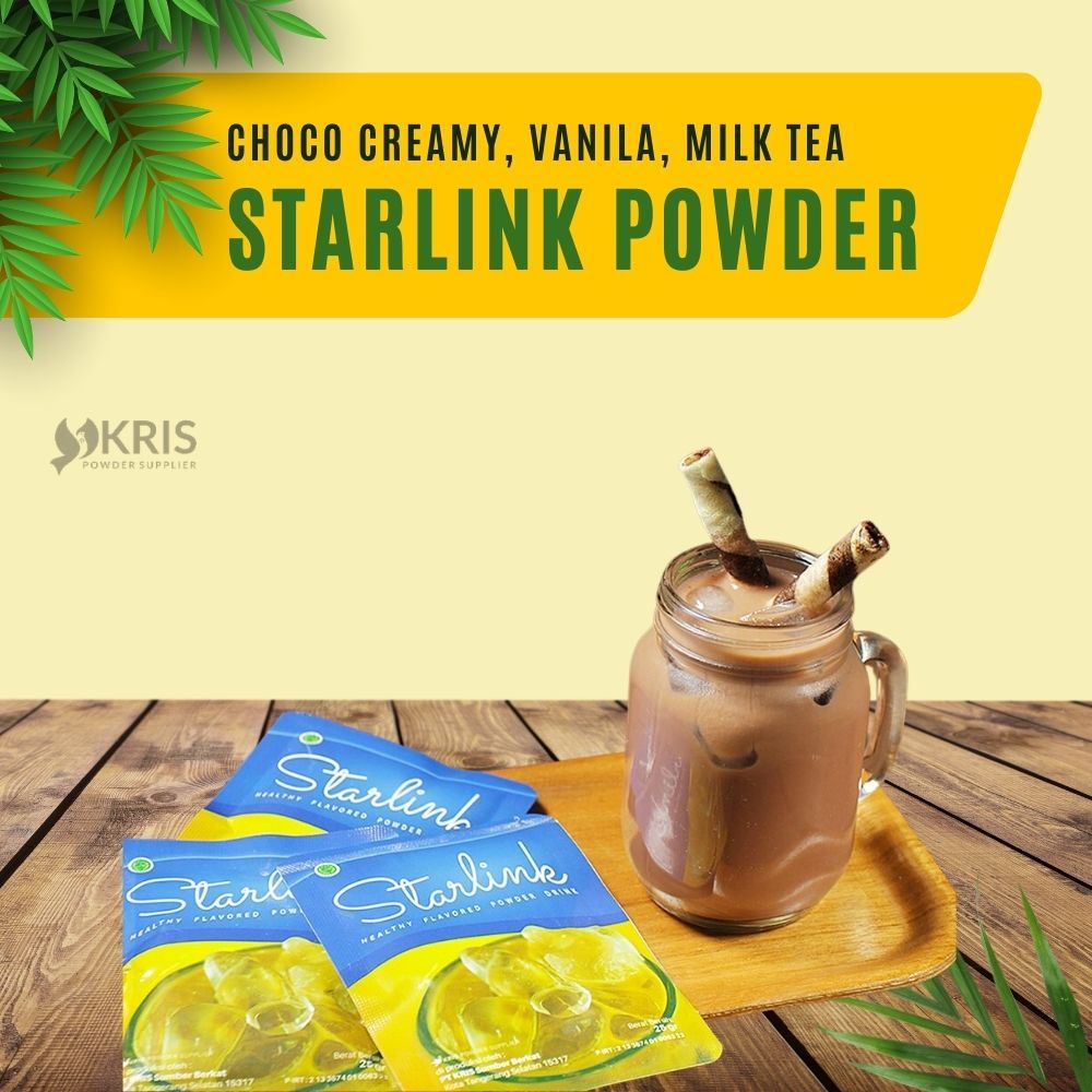 Jual Bubuk Minuman Rasa Choco creamy, Vanila, Milk tea 25gr - Starlink ...