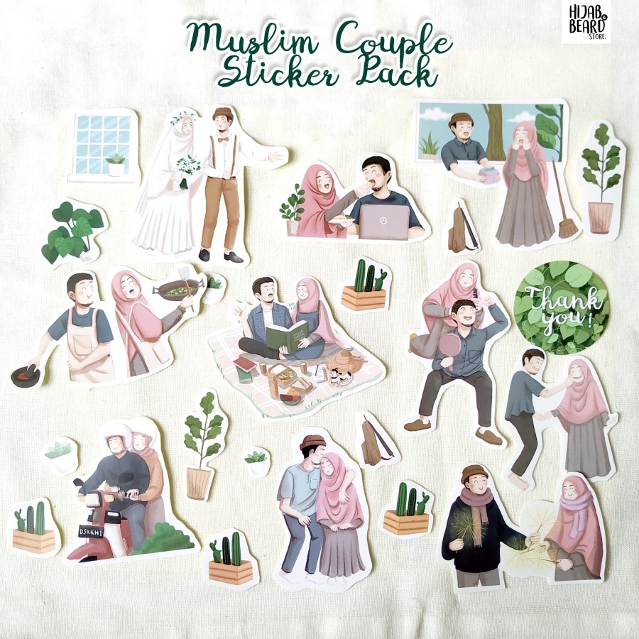 Jual Muslim Couple Sticker Pack | Shopee Indonesia