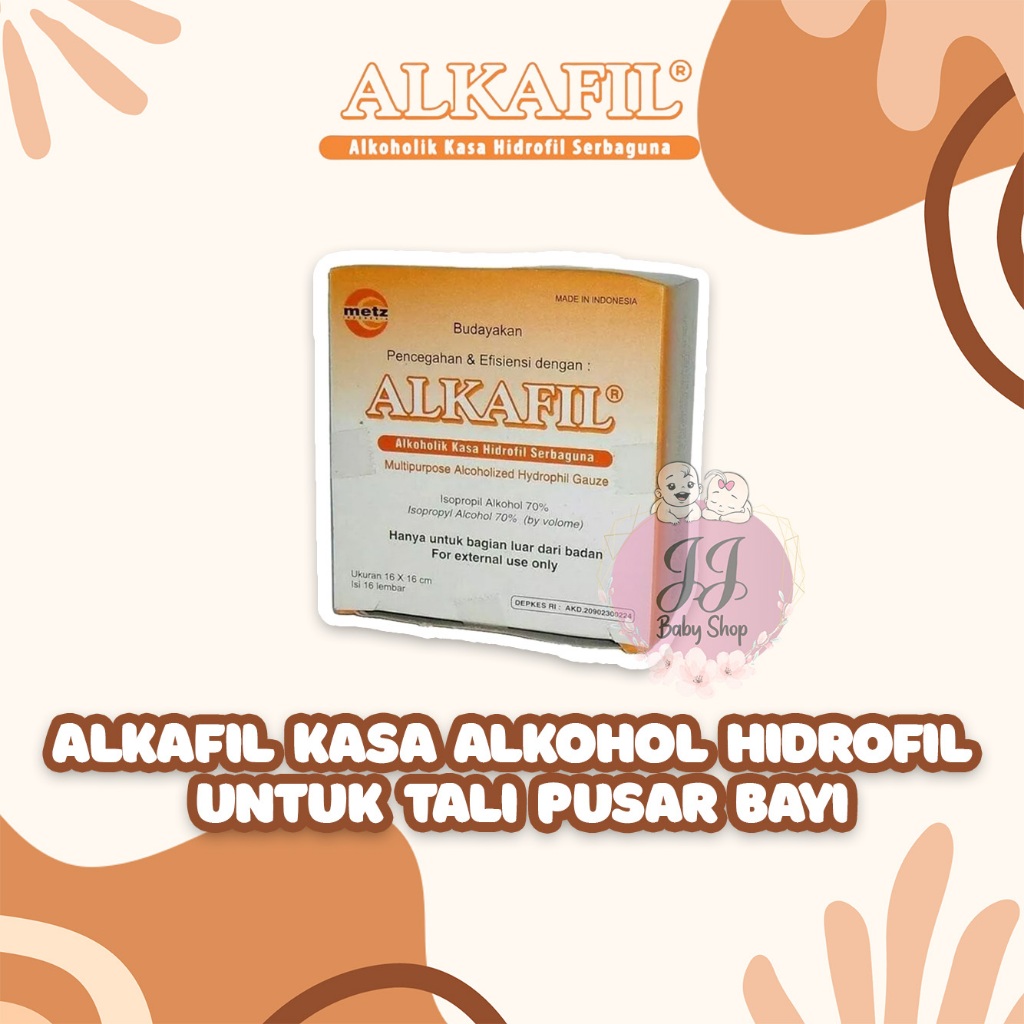 Jual ALKAFIL Kasa Alkohol Hidrofil untuk Tali Pusar Bayi | Shopee Indonesia