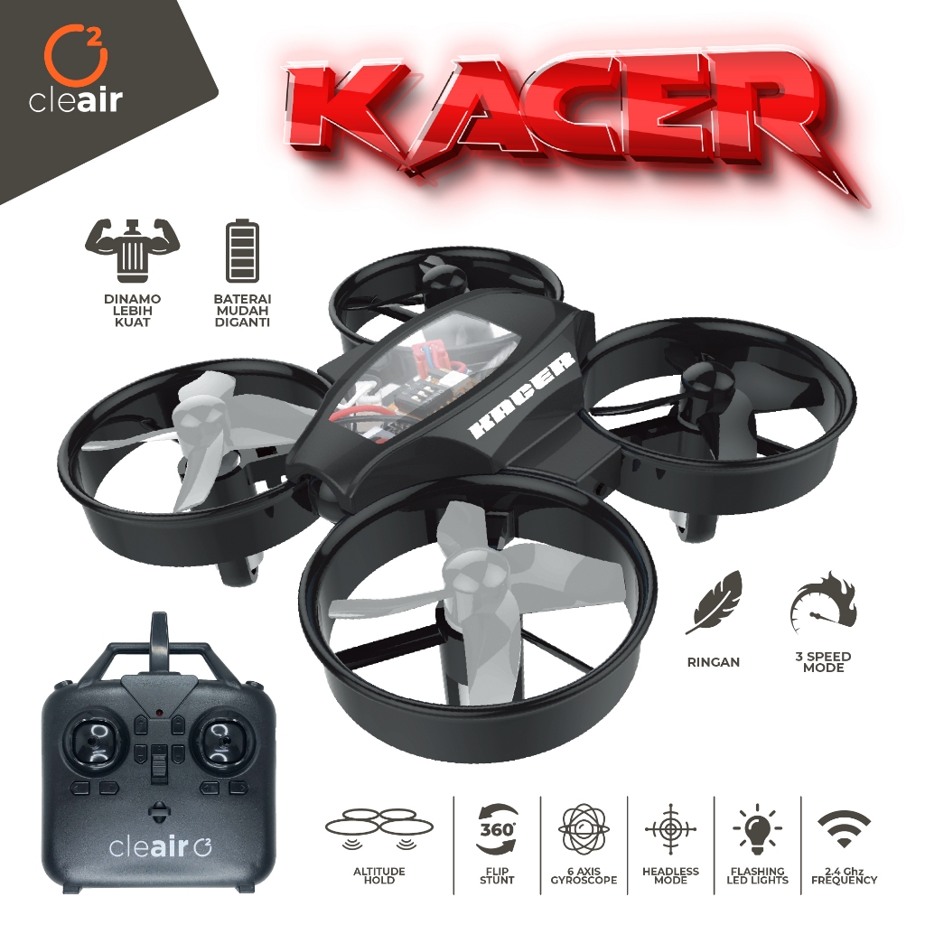 Jual CleAir O2 - Drone Kacer Flip stunt Mini Racing FPV Quadcopter ...