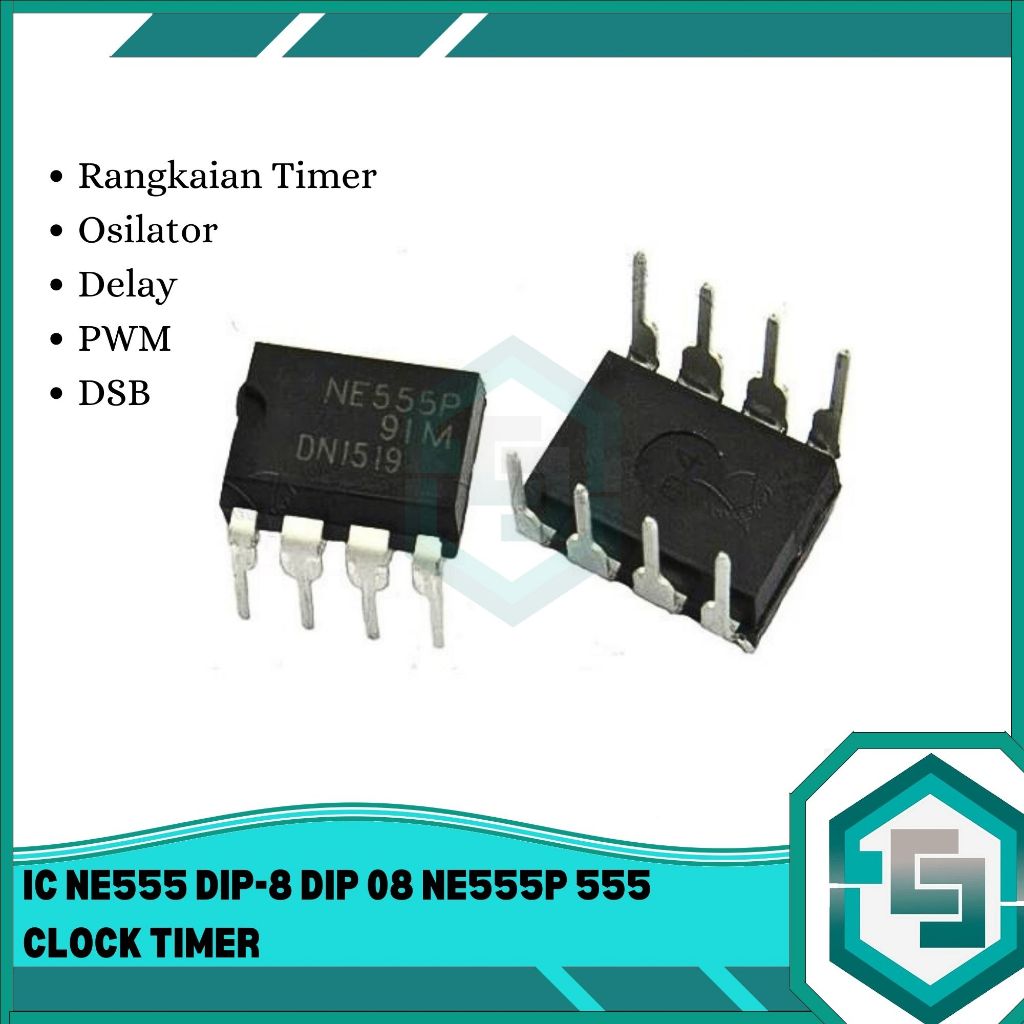 Jual IC NE555 DIP-8 DIP 08 NE555P 555 CLOCK TIMER | Shopee Indonesia