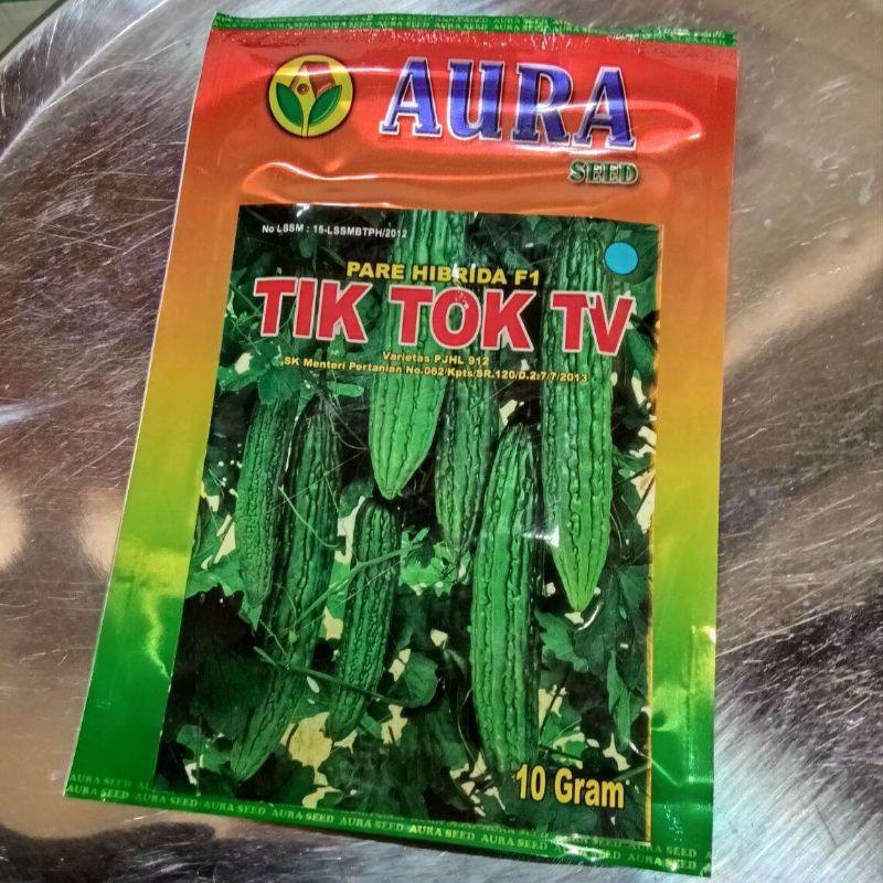 Jual Benih Paria Pare Bangkok Tik tok F1 (Benih Aura Seed) isi Benih 10 ...