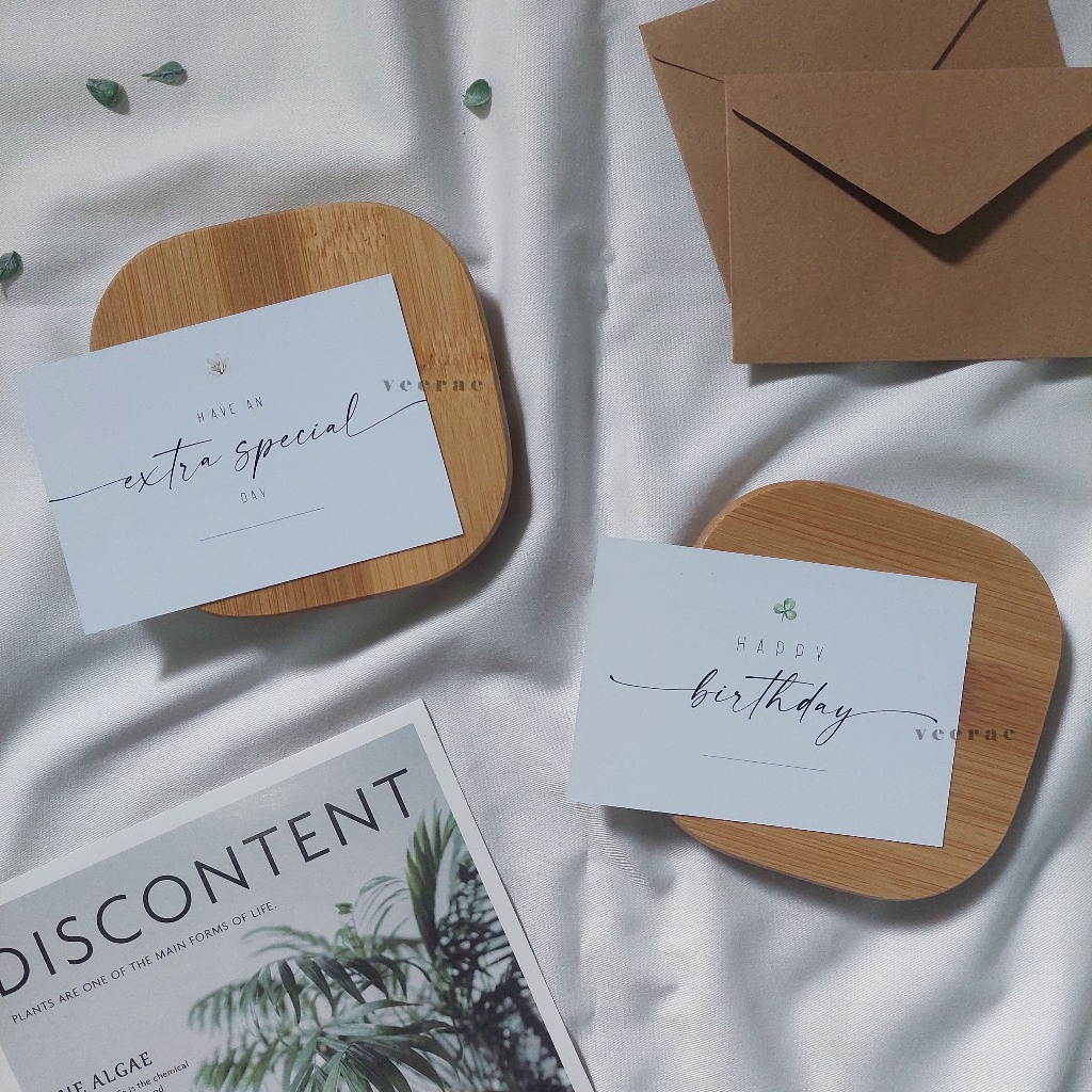 Jual Vecrae Mini Greeting Cards - Kartu Ucapan 2 Sisi Ukuran A7 ...