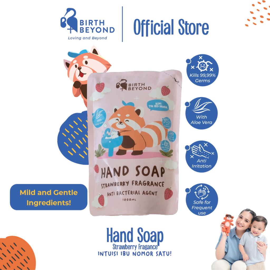 Jual Birth Beyond Hand Soap with Aloe Vera Strawberry 1000ml - Sabun ...