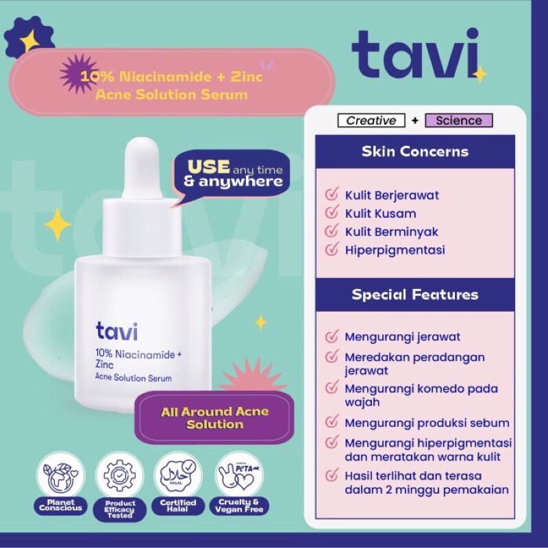 Jual TAVI NIACINAMIDE SERUM 30ml ( Promo ) | Shopee Indonesia