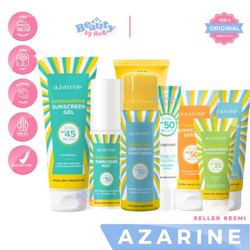 Jual BEAUTYBY.NADS | AZARINE SUNSCREEN HYDRASHOOTHE GEL AZARINE SPF 45 ...