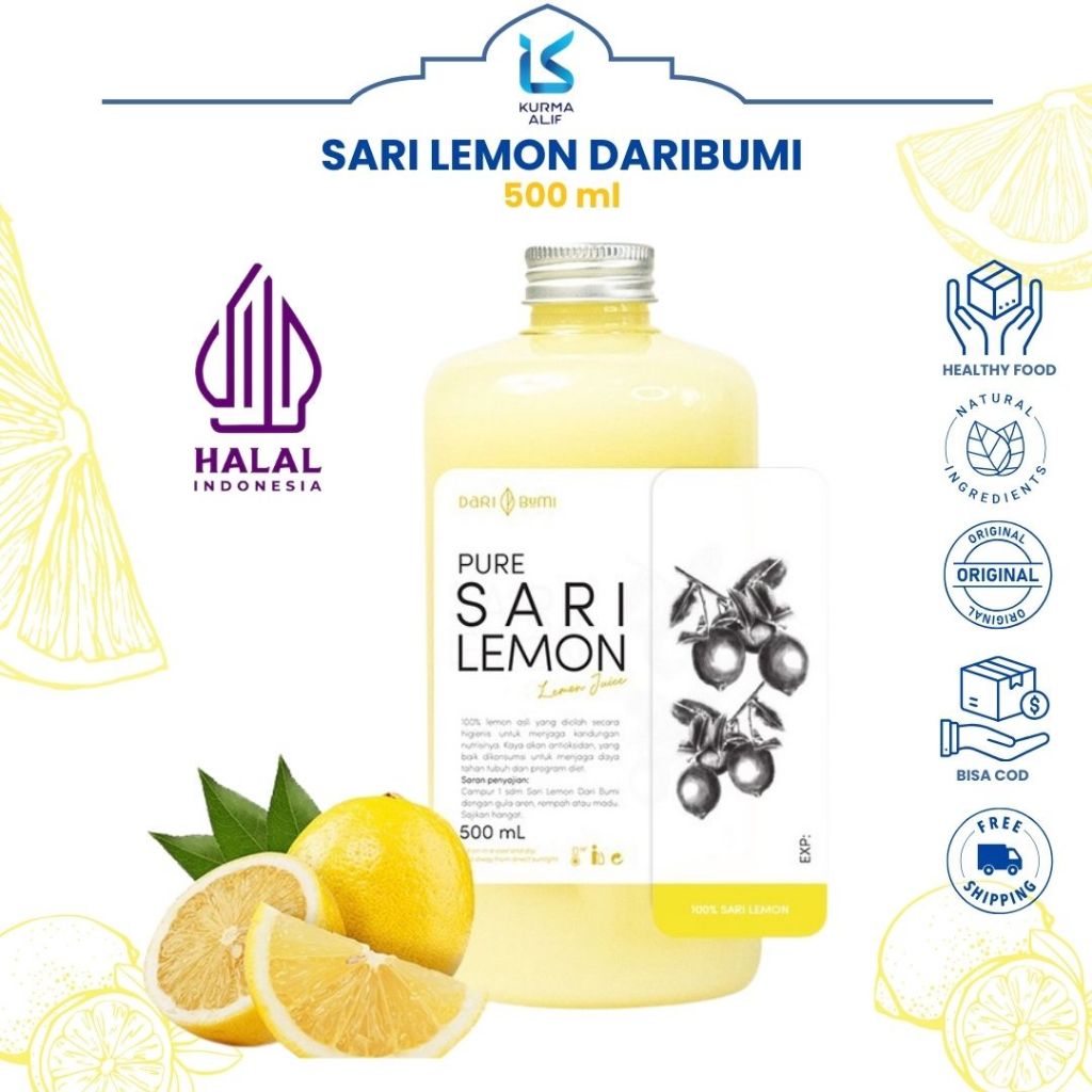 Jual Sari Lemon Dari Bumi Asli - Minuman Diet/Detox Alami Premium Pure ...
