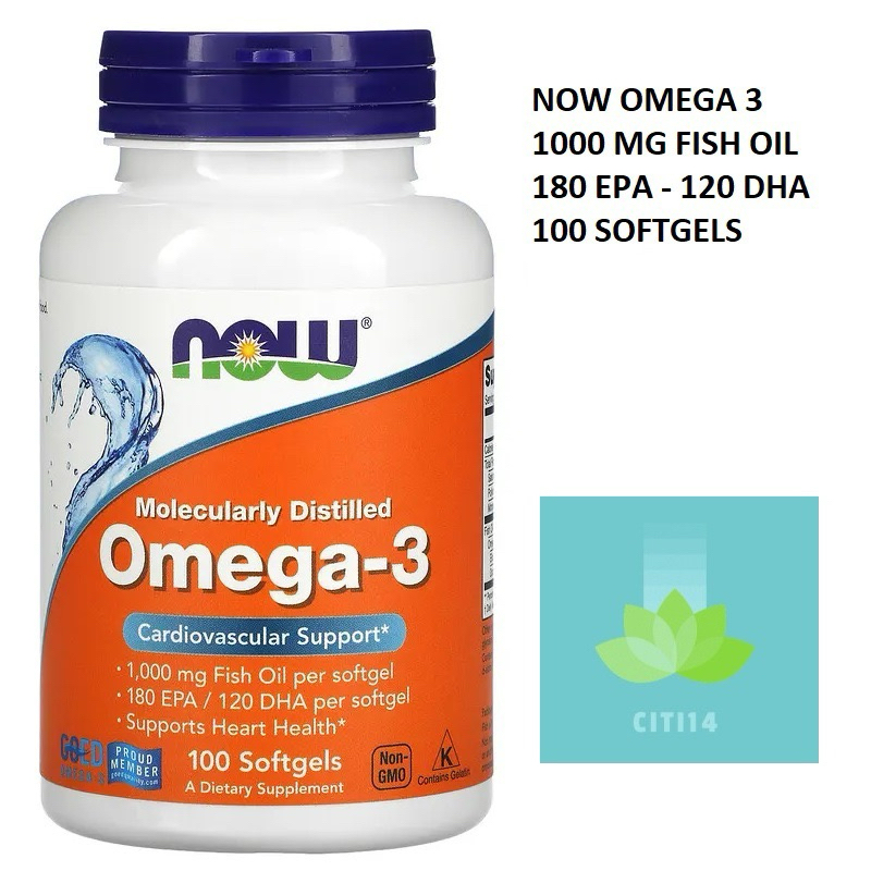 Jual NOW OMEGA 3 100 200 Softgels 1000 mg Fish Oil Omega-3 | Shopee Indonesia