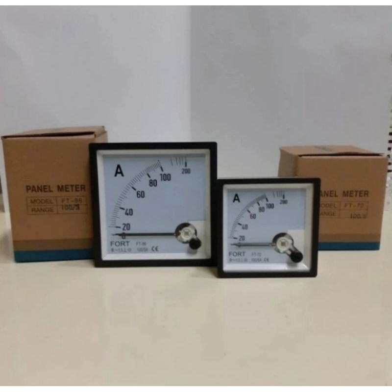 Jual Fort Ampere meter FT-96 FT-72 via CT analog jarum Amperemeter ...