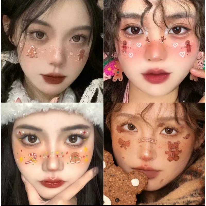 Jual Face Stiker Edisi Sweet Makeup Konser Halloween Acara Pesta Kostum ...