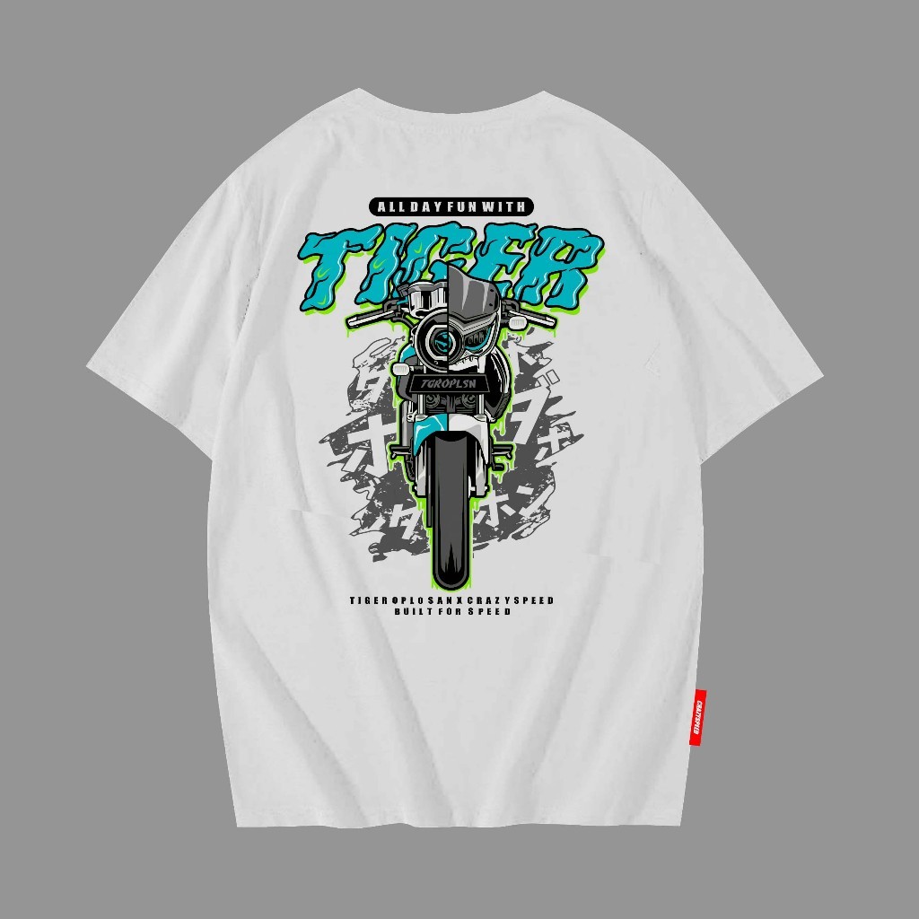 Jual Kaos Tiger Oplosan x Crazyspeed Kaos Herex Kaos Cb Kaos Racing ...
