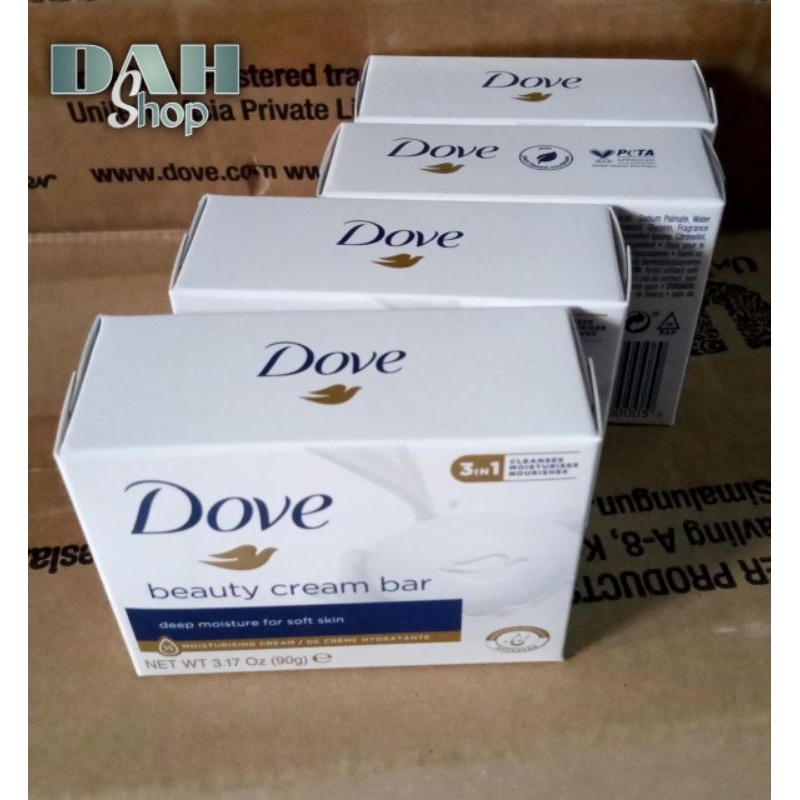 Jual Dove White Beauty Cream Bar Soap 90gr Shopee Indonesia
