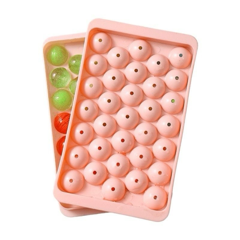 Jual Cetakan Es Batu jelly Bulat 33,23,53,14 Lubang - Round Ice Cube ...